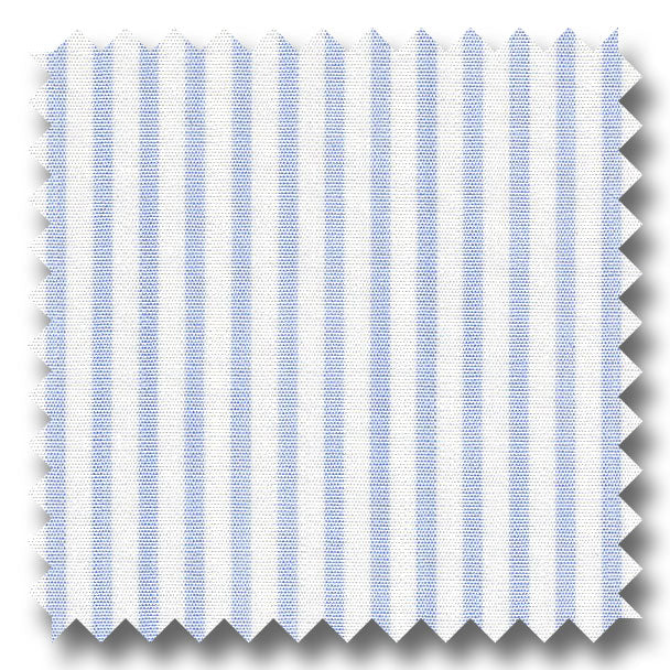 Light Blue Stripe 2Ply Broadcloth - Custom Dress Shirt – The Custom ...