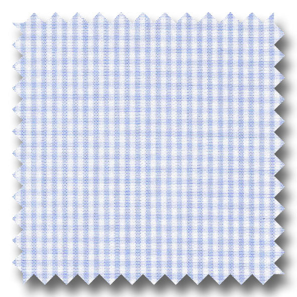 Light Blue Check 2Ply Broadcloth - Custom Dress Shirt – The Custom Shop ...