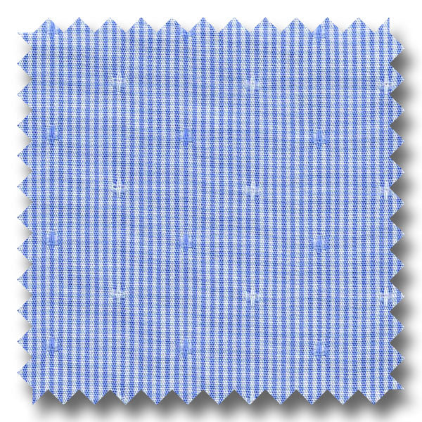 Light Blue Micro Check Stretch Broadcloth - Custom Dress Shirt – The ...